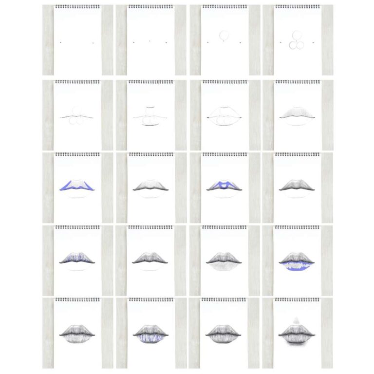 How To Draw Lips Step-by-Step – Art In General