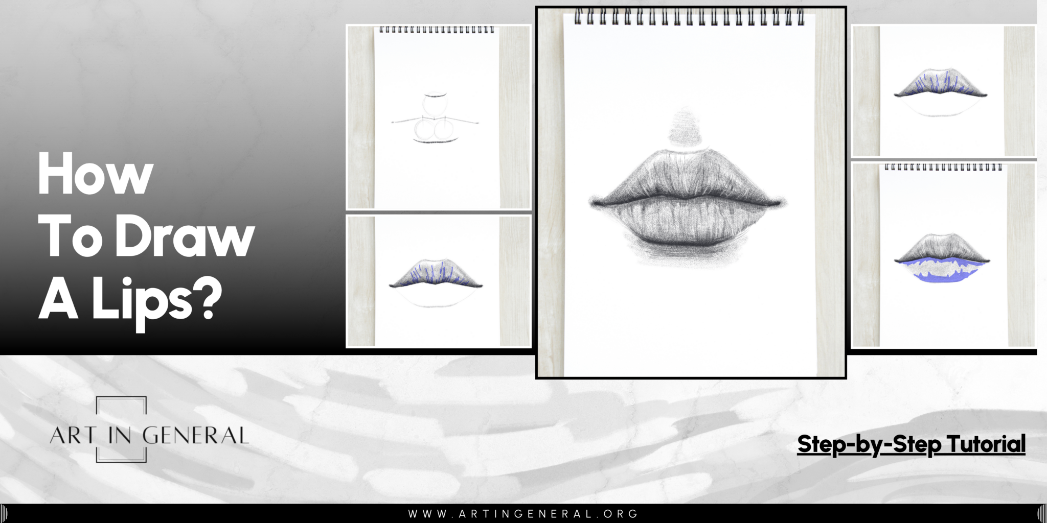 How To Draw Lips Step-by-Step – Art In General