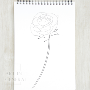 How To Draw A Rose – A Step-by-Step Art Tutorial – Art In General