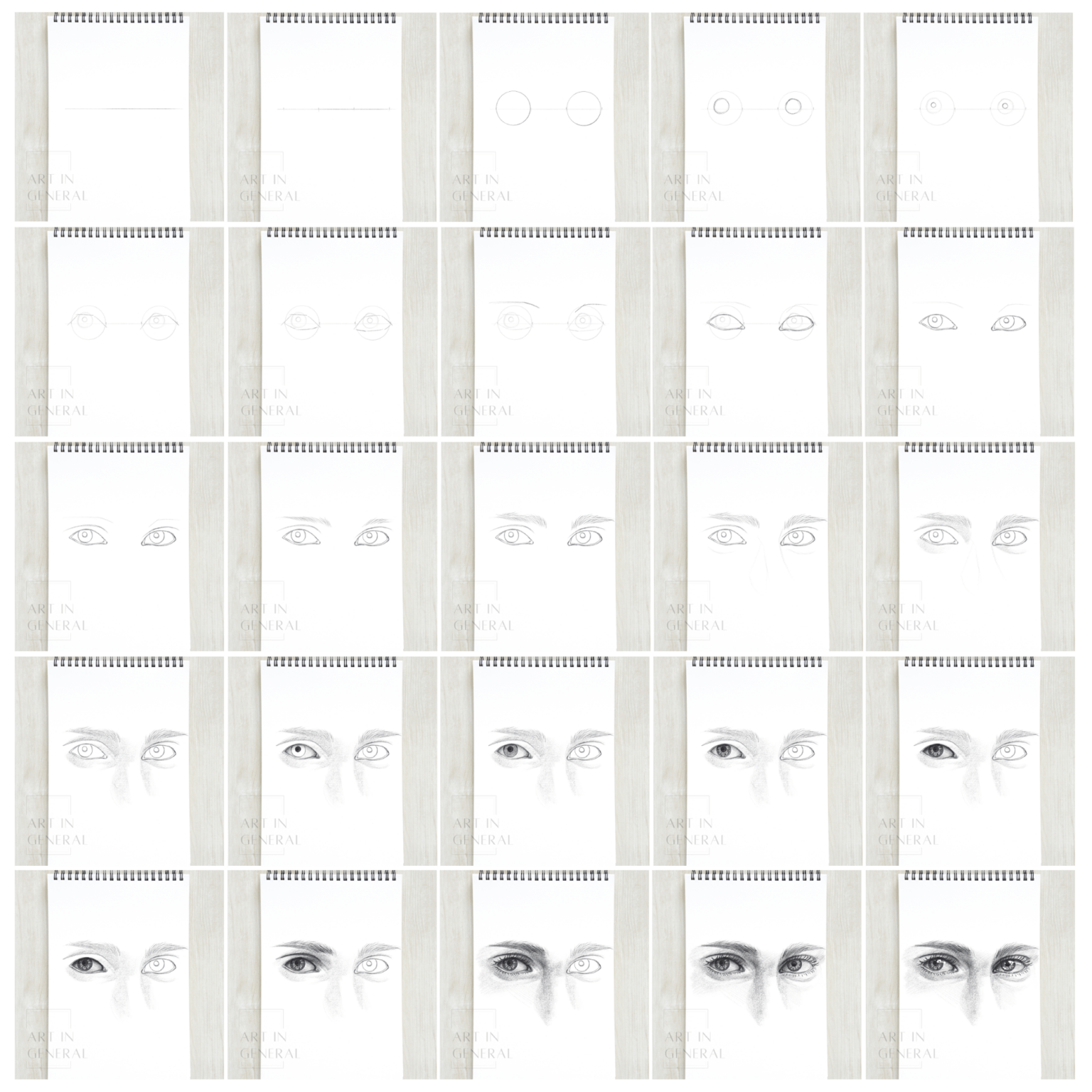 How To Draw Eyes Step-by-Step – Art In General